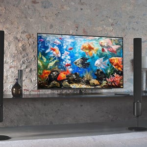 Underwater Aquarium Art for Samsung Frame TV - Vibrant Fish Painting ...