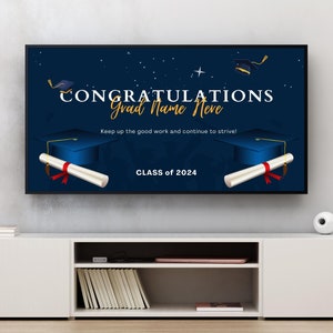 Personalized Graduation 4K FRAME TV Art Class of 2024 Samsung Download ...