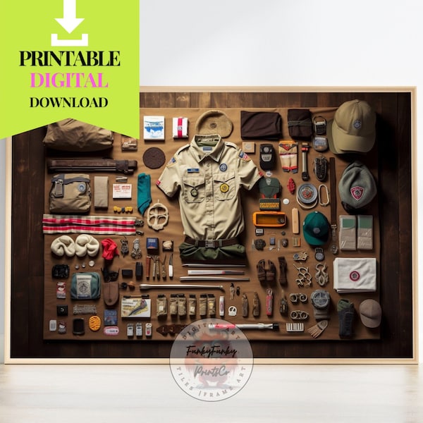Boy Scout Wall Art - Etsy