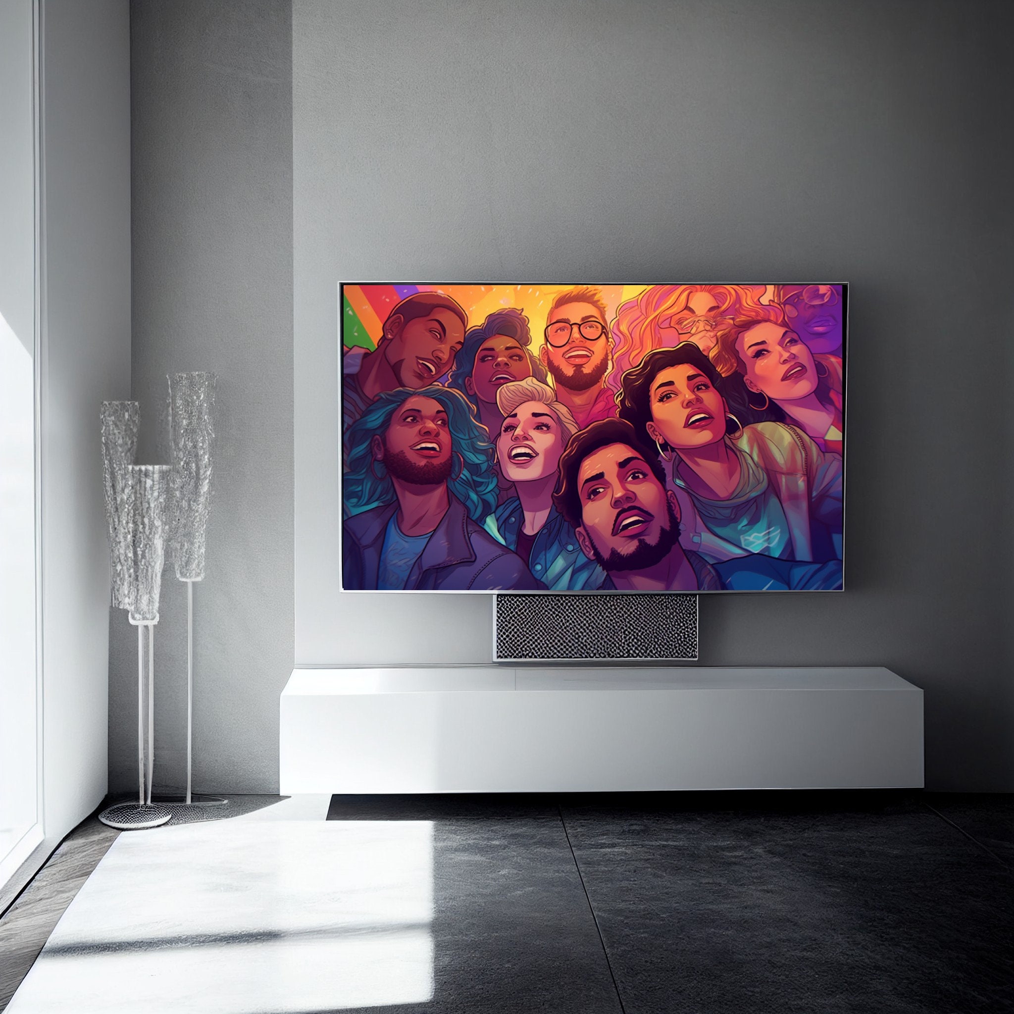 Frame Tv Digital Art Set LGBTQ Pride Theme, 4K HD 16x9 Digital Download ...