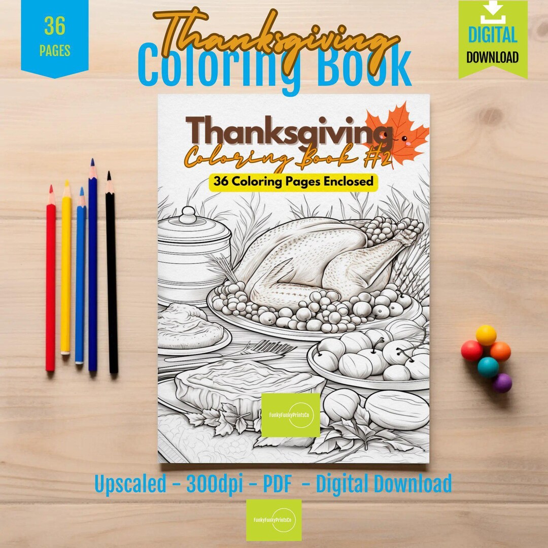Fall Coloring Pack Printable – Autumn Harvest Activity Pages, Pumpkins ...