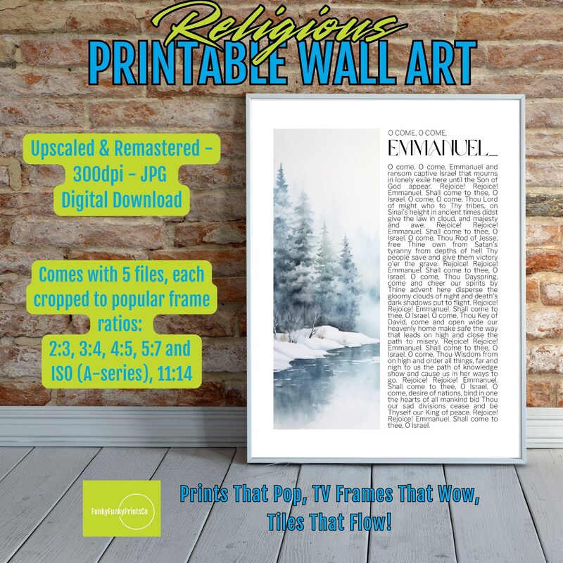 O Come Emmanuel - Etsy