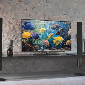 Underwater Aquarium Art for Samsung Frame TV - Fish Oil Painting | 4K ...