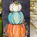 Painted Stacked Pumpkins Aqua Pumpkin Pumpkin Stack Sign - Etsy