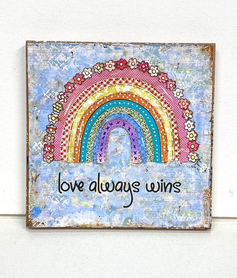 Pride Rainbow Art LGBTQ Painted Pride Rainbows Love Always | Etsy