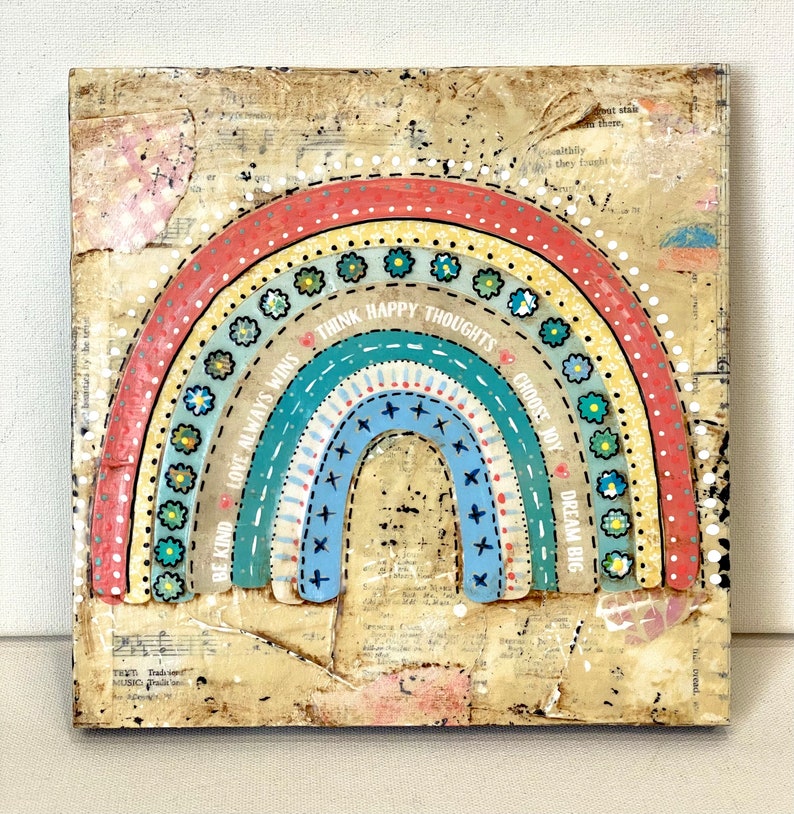 Rainbow Sign Boho Rainbow Rainbows Colorful Rainbow Sign - Etsy