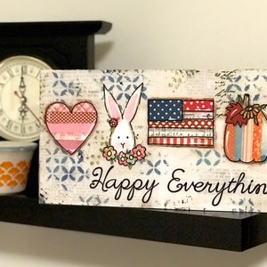 Happy Everything Sign, Happy Everything, All Seasons, Christmas Decor ...