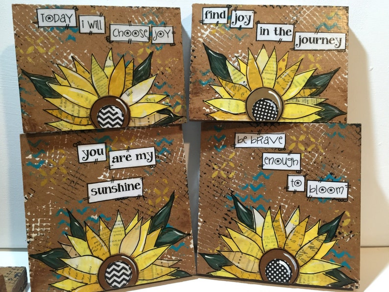 Sunflower Art You Are My Sunshine Sunflower Sign | Etsy