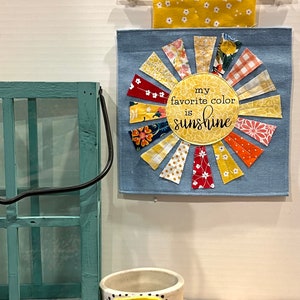 Sunshine Wall Banner, Sunbeams Fabric Wall Decor, My Favorite Color is ...