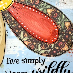 Painted Flower Sign, Daisy Sign, Friendship Gift, Bloom From Within ...