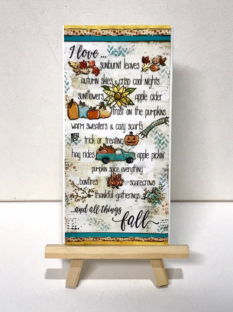 Fall Sign All the Fall Things Autumn Favorites Sign Decor | Etsy
