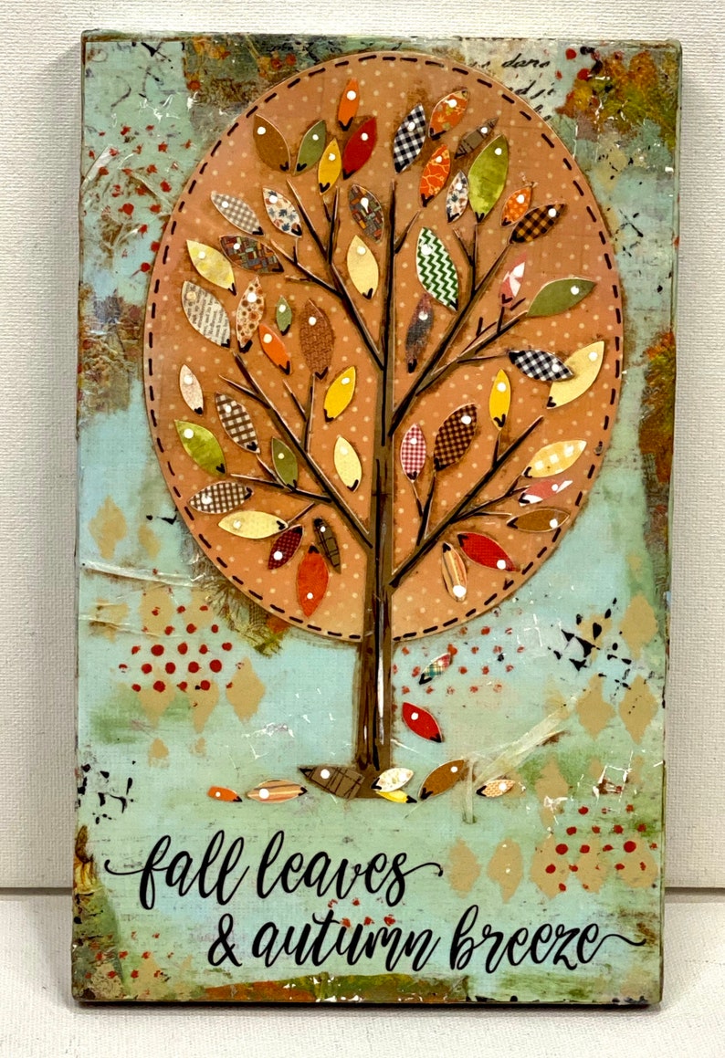 Fall Decor Fall Tree Sign Autumn Sign Fall Color Fall - Etsy