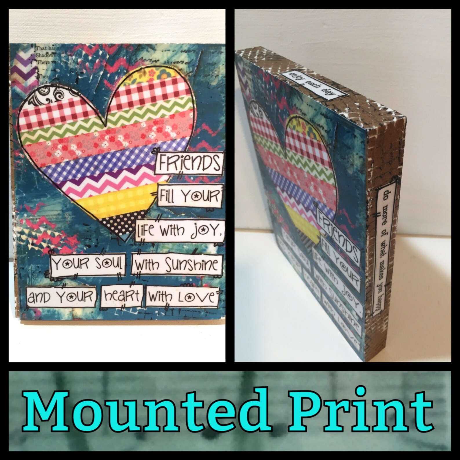 Best Friend Gift Friend Gift Idea Heart Decor Heart Mixed | Etsy