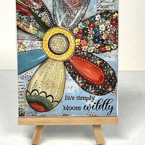 Painted Flower Sign, Daisy Sign, Friendship Gift, Bloom From Within ...