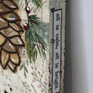 Winter Decor Rustic, Over the River SIGN Holiday Decor Pinecone Sign ...