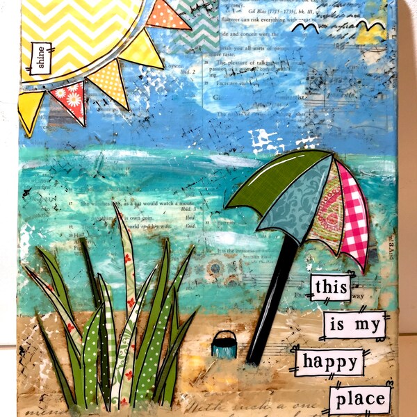Mixed Media Collage Art - Etsy