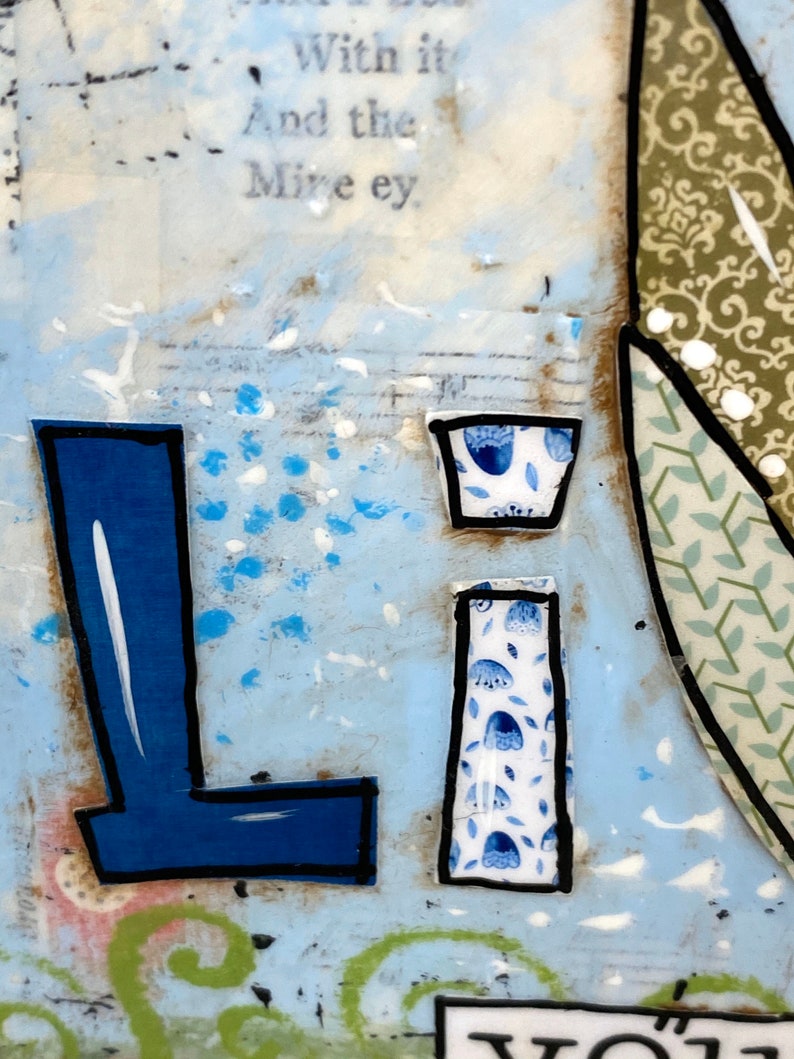 Live your best life Sign Mixed Media Joyful Sign Yellow and | Etsy