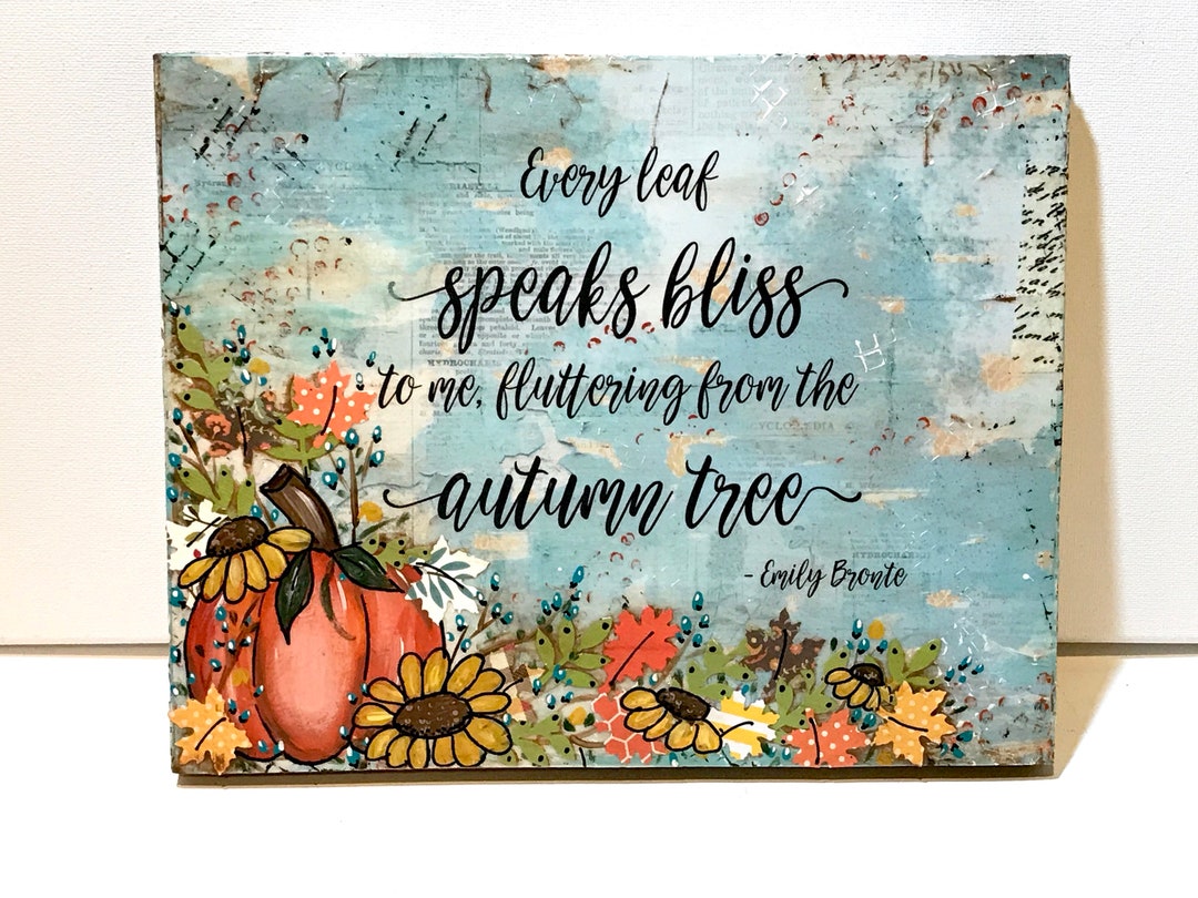 Fall Painting Fall Pumpkin Decor Fall Sign Autumn Sign - Etsy