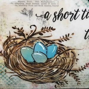 Mother Sign Nest Sign a Mother Holds Her Children's Hands Nest With ...