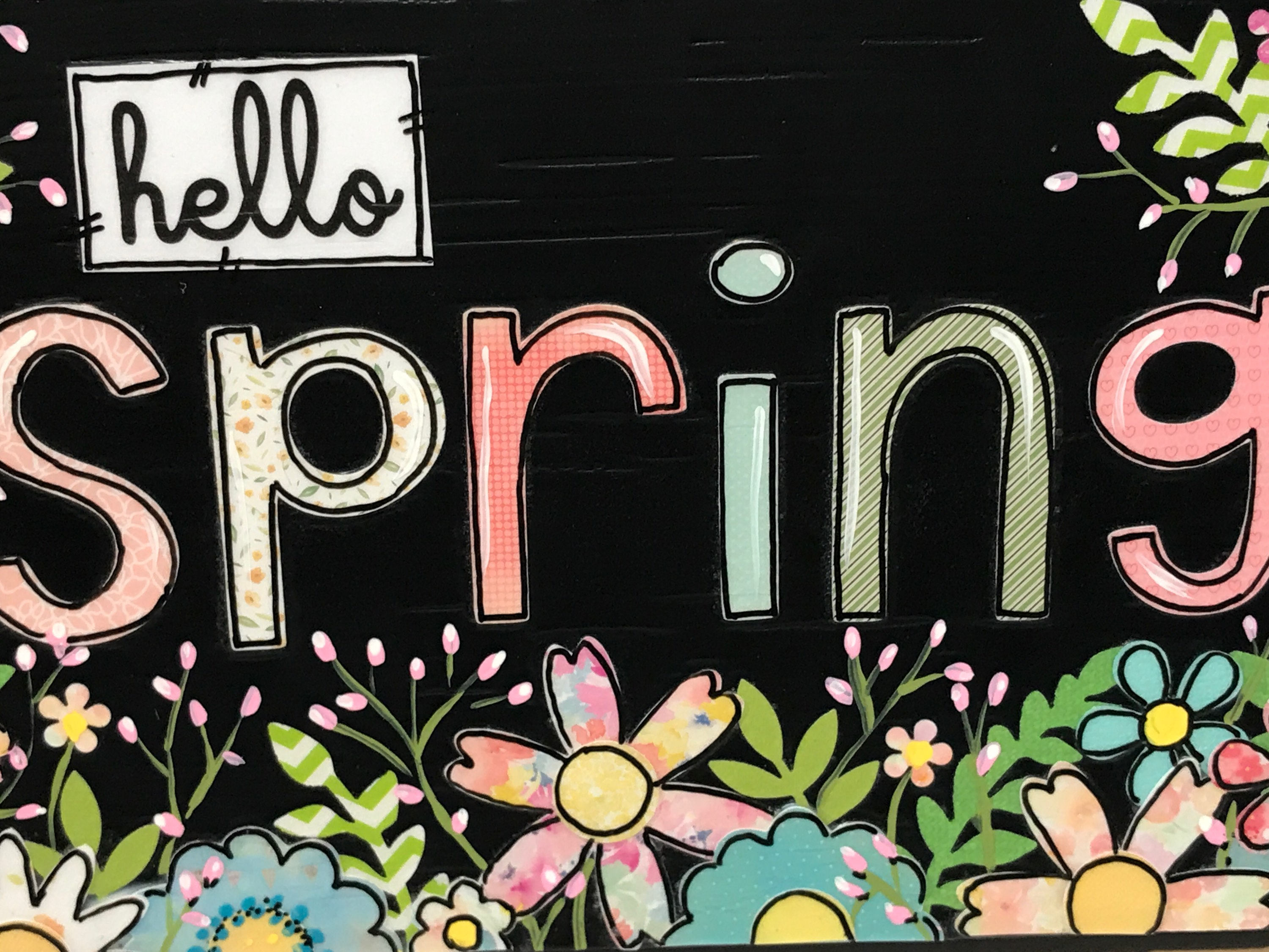 Spring Signs Wood Hello Spring Sign Spring Sign Home Decor - Etsy