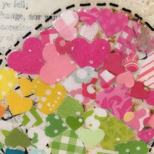 Heart Decor Sign You Are My Happy Mix Media Art - Etsy