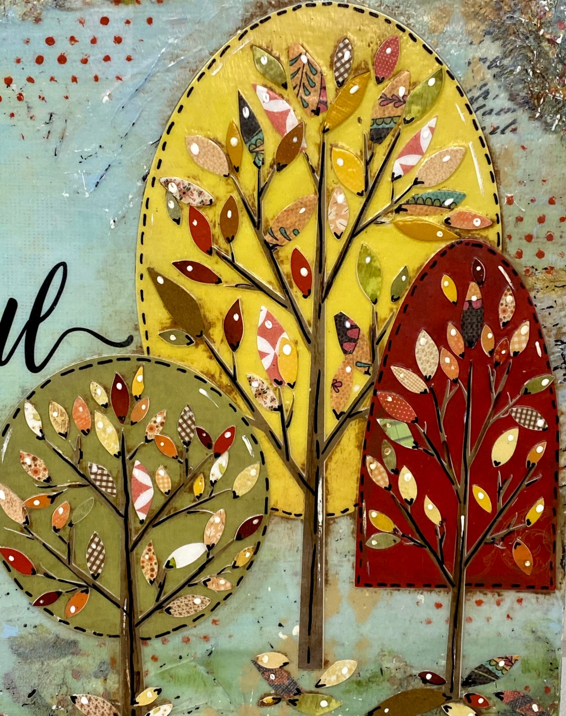 Fall Sayings Fall Tree Sign Fall Decor Autumn Sign Fall | Etsy