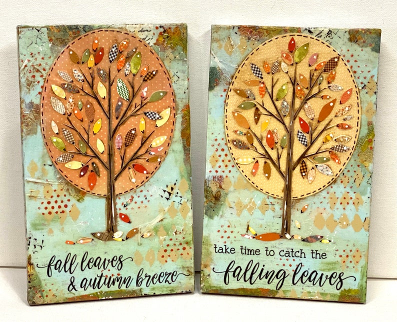 Fall Decor Fall Tree Sign Autumn Sign Fall Color Fall - Etsy