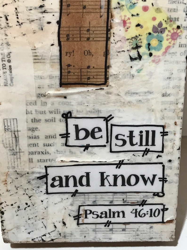 Cross Sign Bible Verse Cross Bible Study Gift Be Still and - Etsy