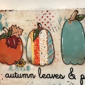 Autumn Leaves & Pumpkins Please Sign Fall Decor Decoration Pumpkins ...