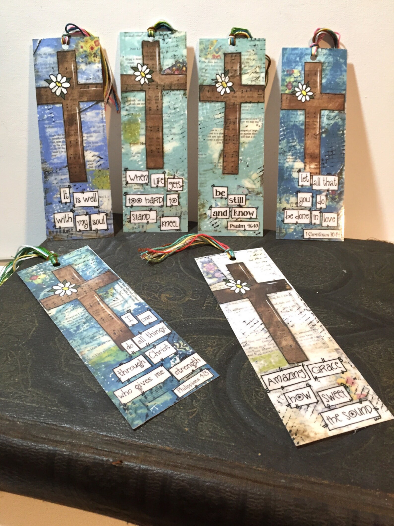 Cross Bookmark Amazing Grace Bookmark Bible Study Gift | Etsy