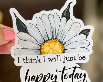April Birth Flower Sticker Birth Flower Sticker Daisy - Etsy