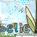 Believe in the Possibilities Sign Mixed Media Coral and Aqua Sign ...