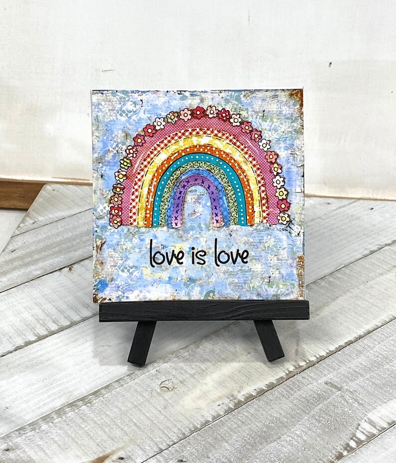 Pride Rainbow Art LGBTQ Painted Pride Rainbows Love Always | Etsy