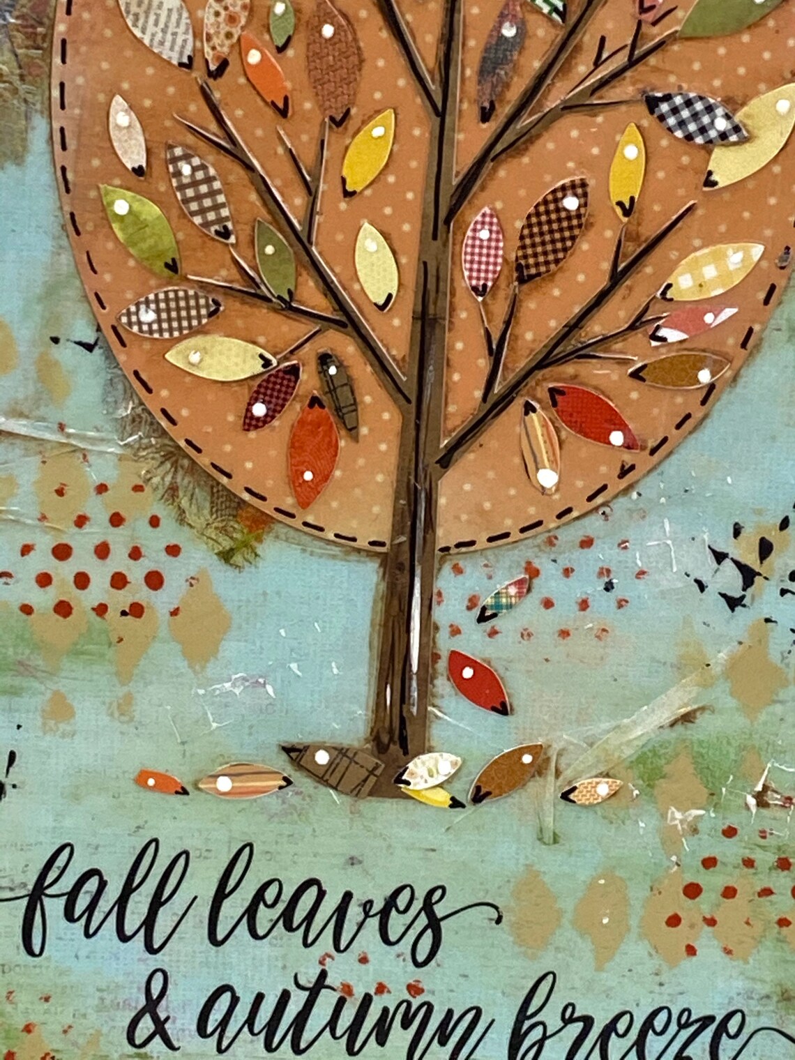 Fall Decor Fall Tree Sign Autumn Sign Fall Color Fall - Etsy