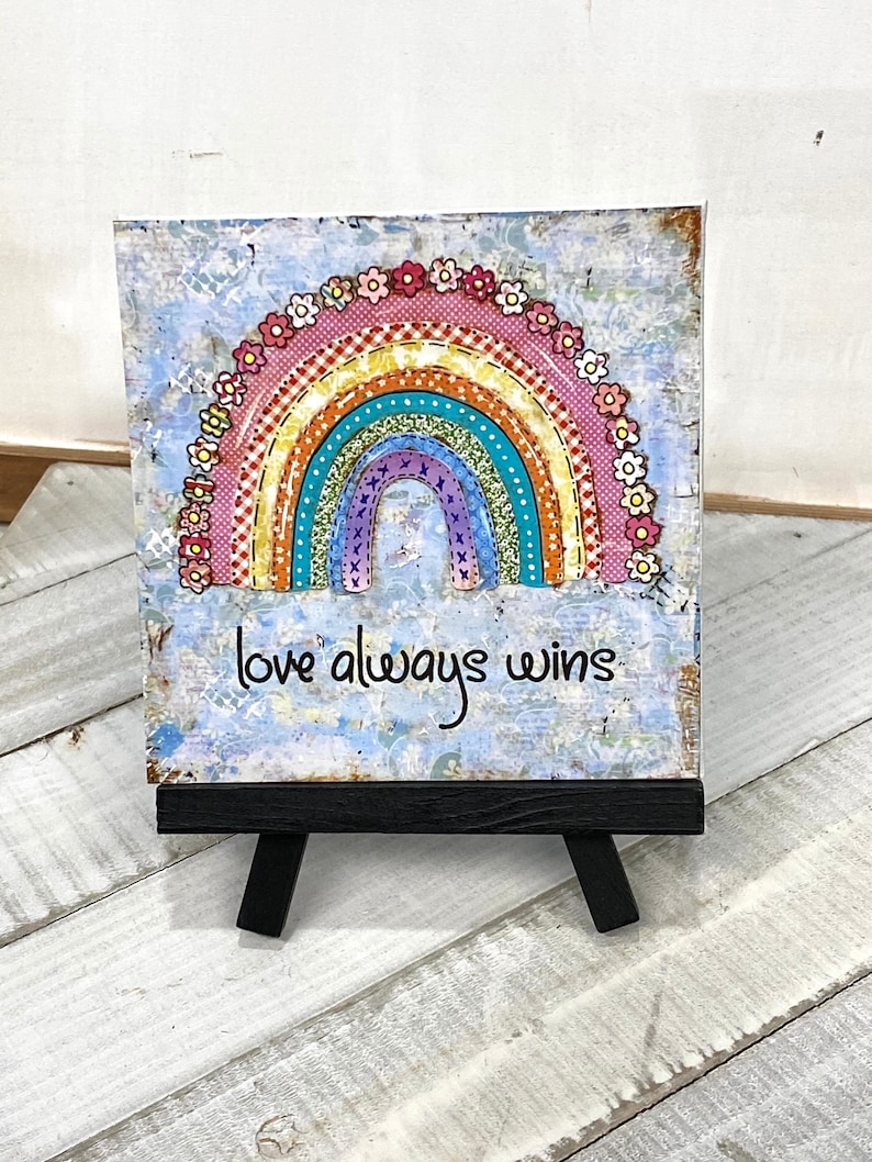 Pride Rainbow Art LGBTQ Painted Pride Rainbows Love Always | Etsy