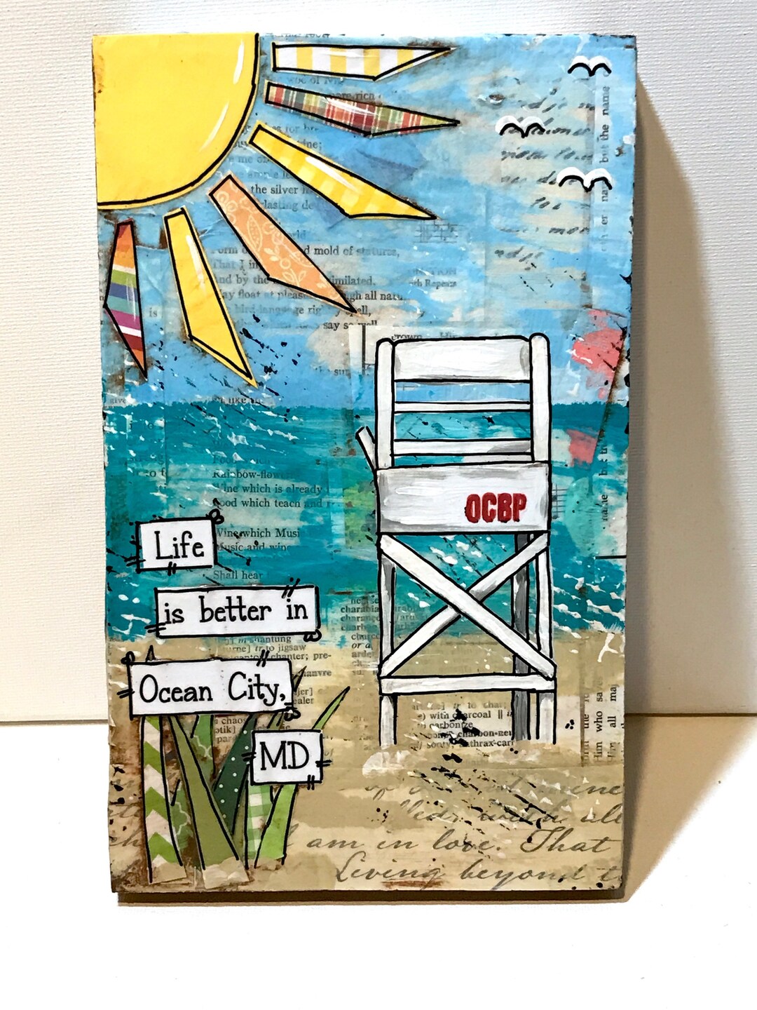 Lifeguard Stand Seascape Beach Decor Beach Sign Beach - Etsy