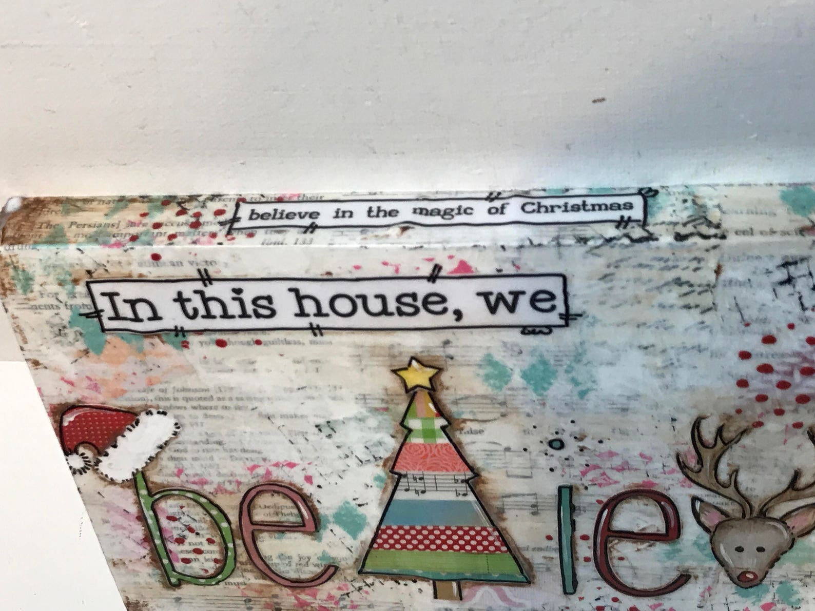 Believe Sign Christmas Decor in This House We Believe Believe - Etsy