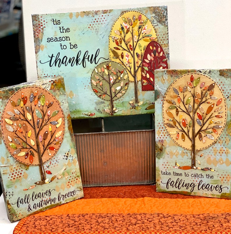 Fall Decor Fall Tree Sign Autumn Sign Fall Color Fall - Etsy