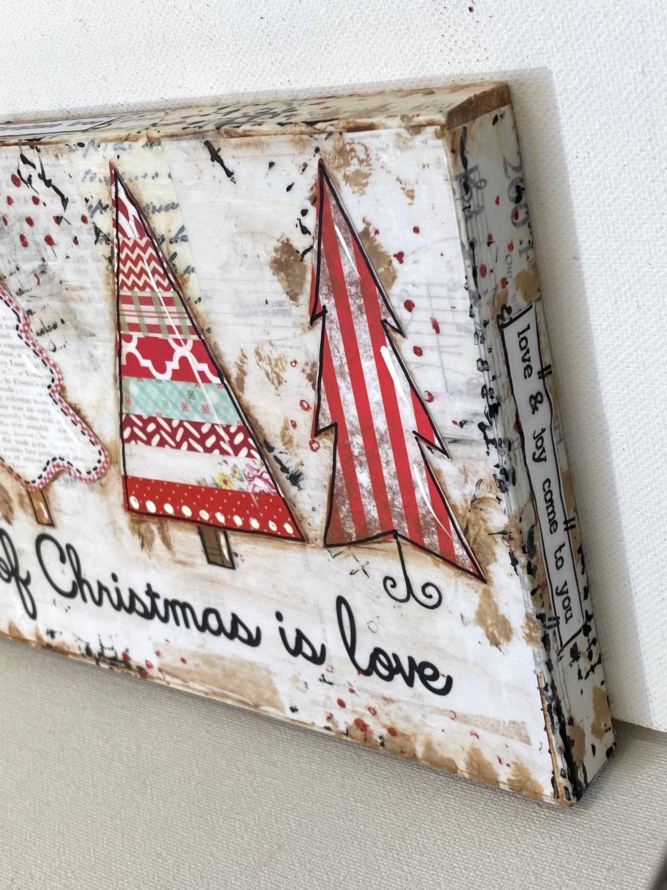 Christmas Decor Tree Sign Holiday Sign Christmas Tree Row - Etsy