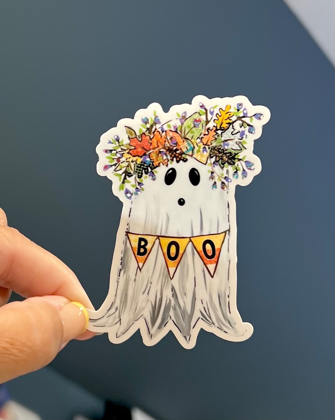 Cute Ghost Sticker, Boo Ghost Decal, Pretty Ghost Decal, Hydro Flask ...