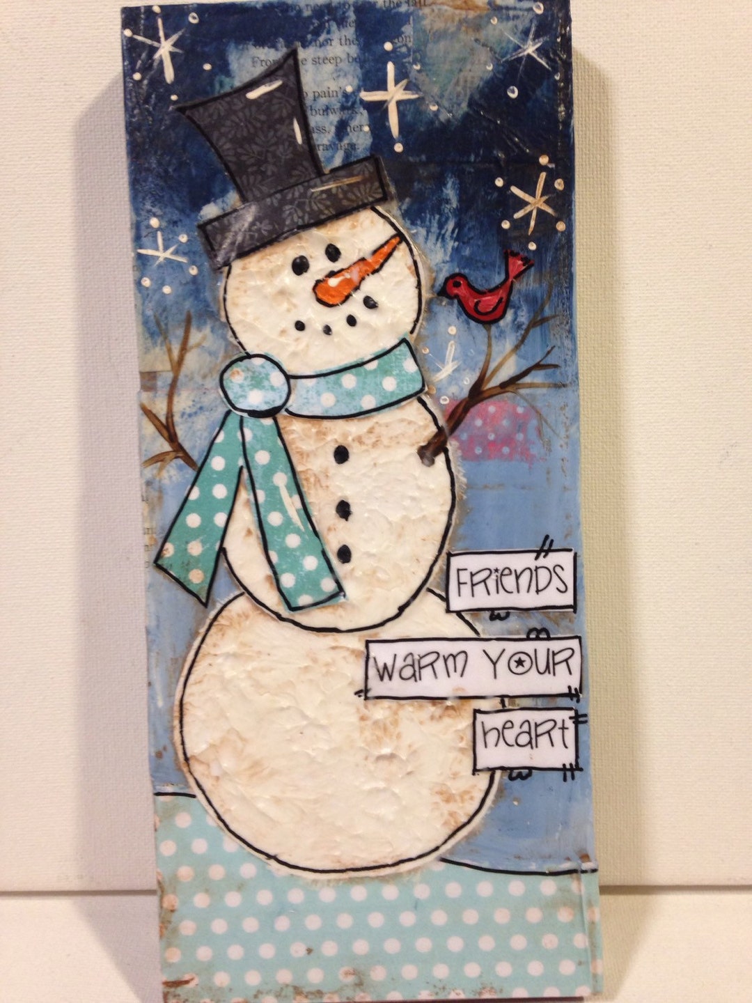 Snowman Sign Friends Sign Holiday Sign Winter - Etsy