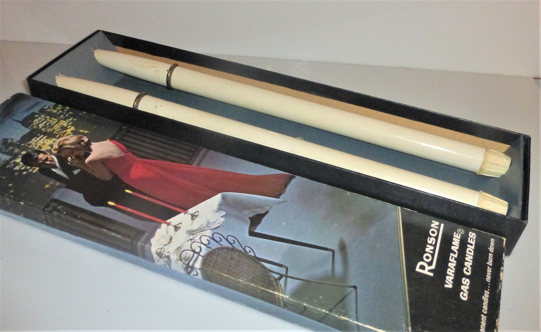 BX37 Ronson Varaflame GAS CANDLES Vintage Oil Lamp Vintage Gas Candle ...