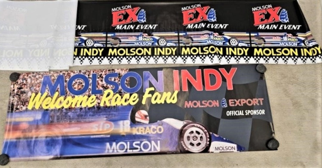 Bna Indy 500 Molson X INDY BANNER & WELCOME Banner Race Track Sport ...