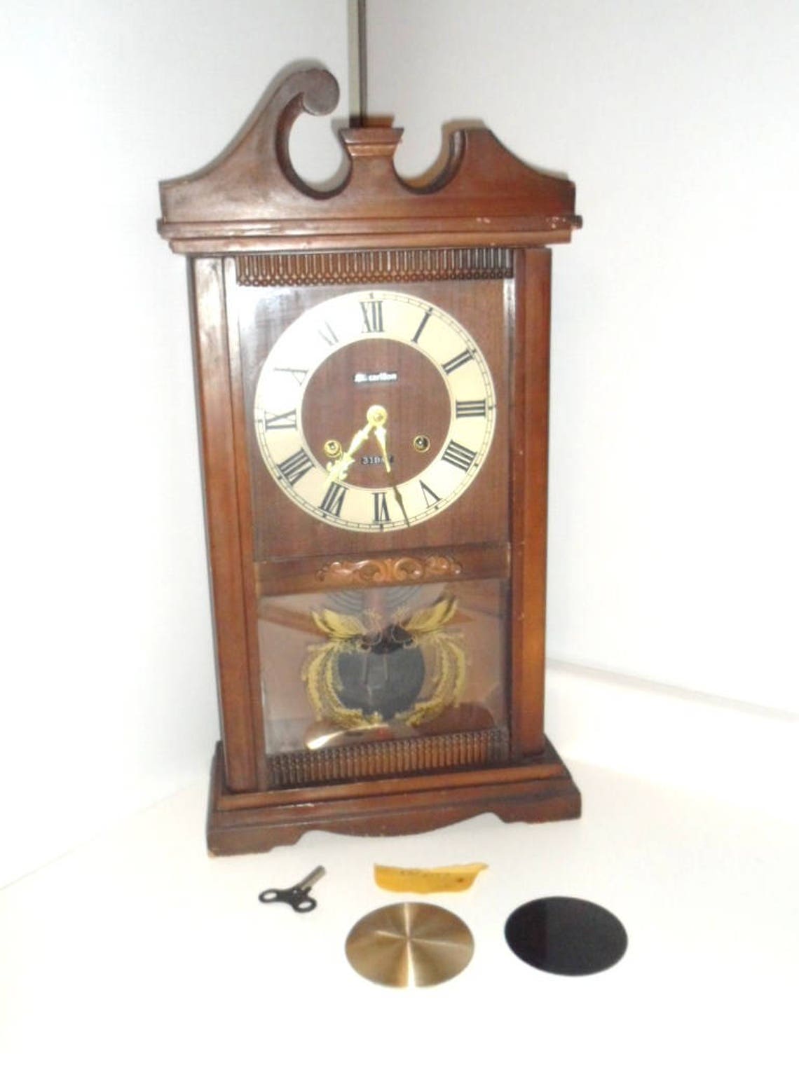 9-2814 French Mission Antique CARILLON Wall Clock 31 DAY W - Etsy Canada