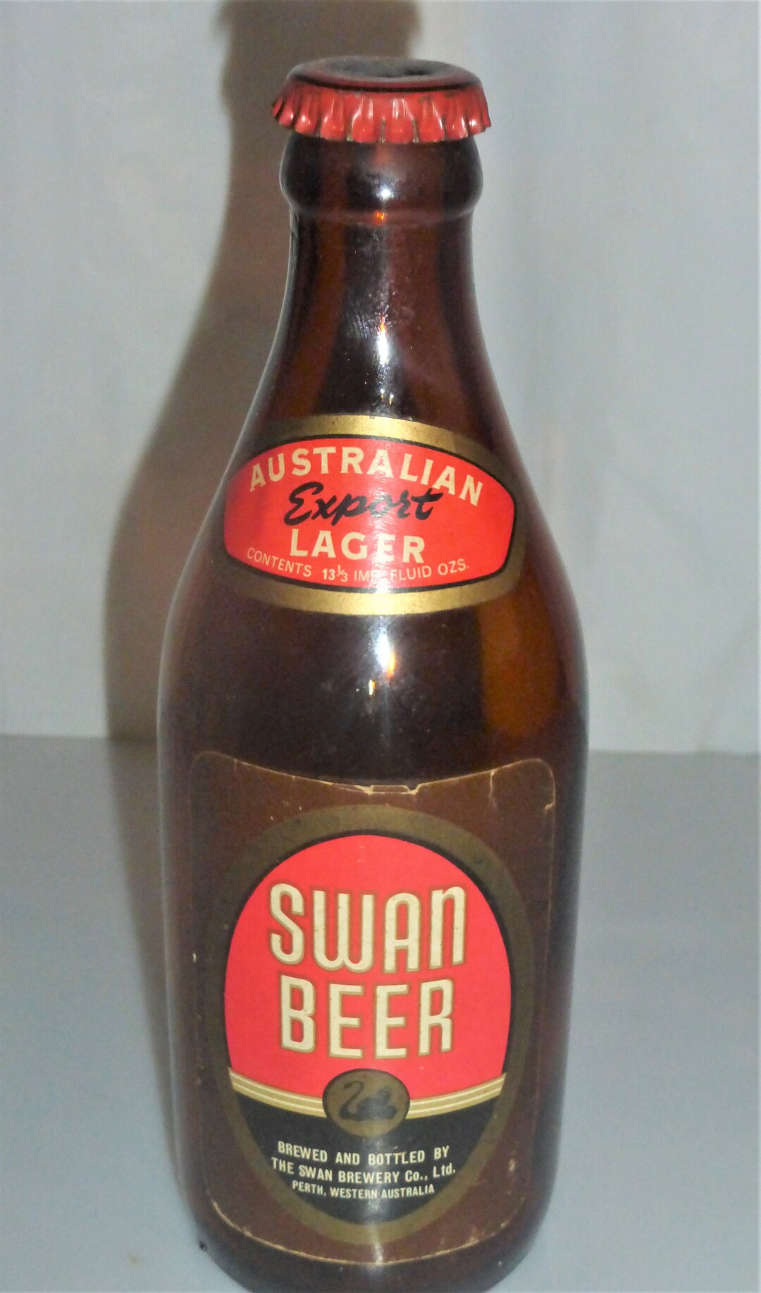 BX31 Australian Export Lager SWAN Beer Bottle Swan Brewery Western ...