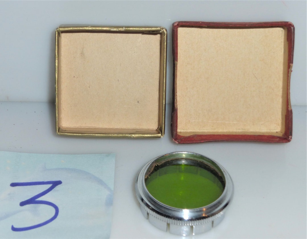 BX103 Perfex CAMERA FILTER LENS Green 2X Filter Vintage Camera Lens ...