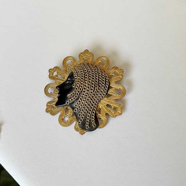 Flapper Girl Brooch - Etsy