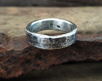 Cast Silver Ring - Etsy