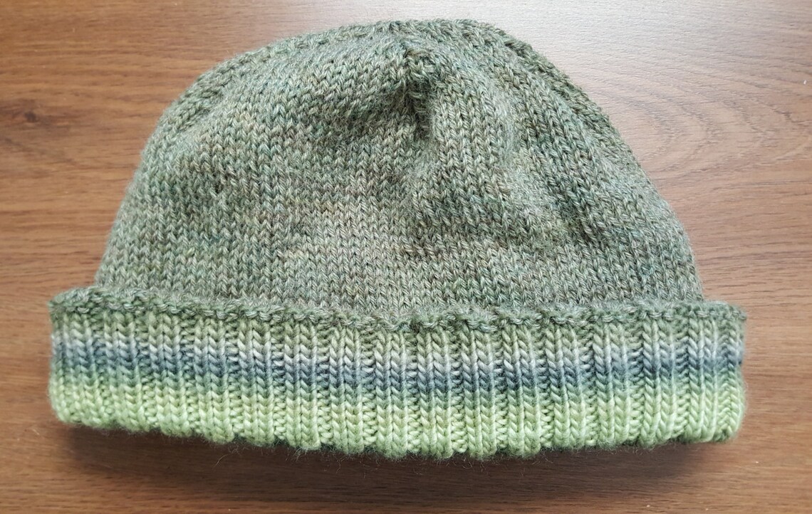 Double-thick Unisex Reversible Knit Hat Pattern - Etsy Canada