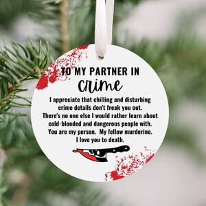 True Crime Ornament, Serial Killer, True Crime Gifts, Best Friend ...